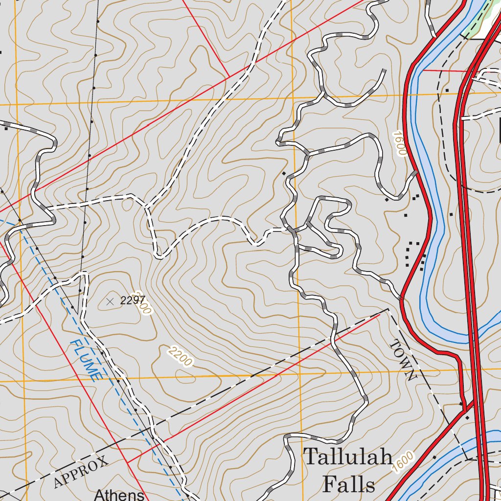 Tiger, GA FSTopo Legacy Map by US Forest Service - Topo | Avenza Maps