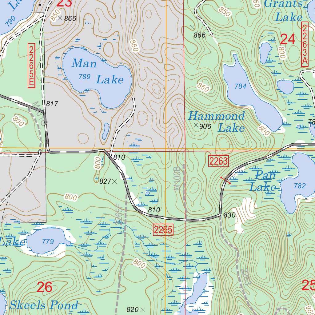 Tie Lake, MI FSTopo Legacy Map by US Forest Service - Topo | Avenza Maps