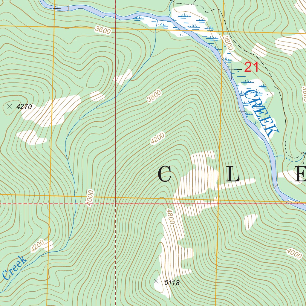 Toboggan Ridge, ID FSTopo Legacy Map by US Forest Service - Topo ...