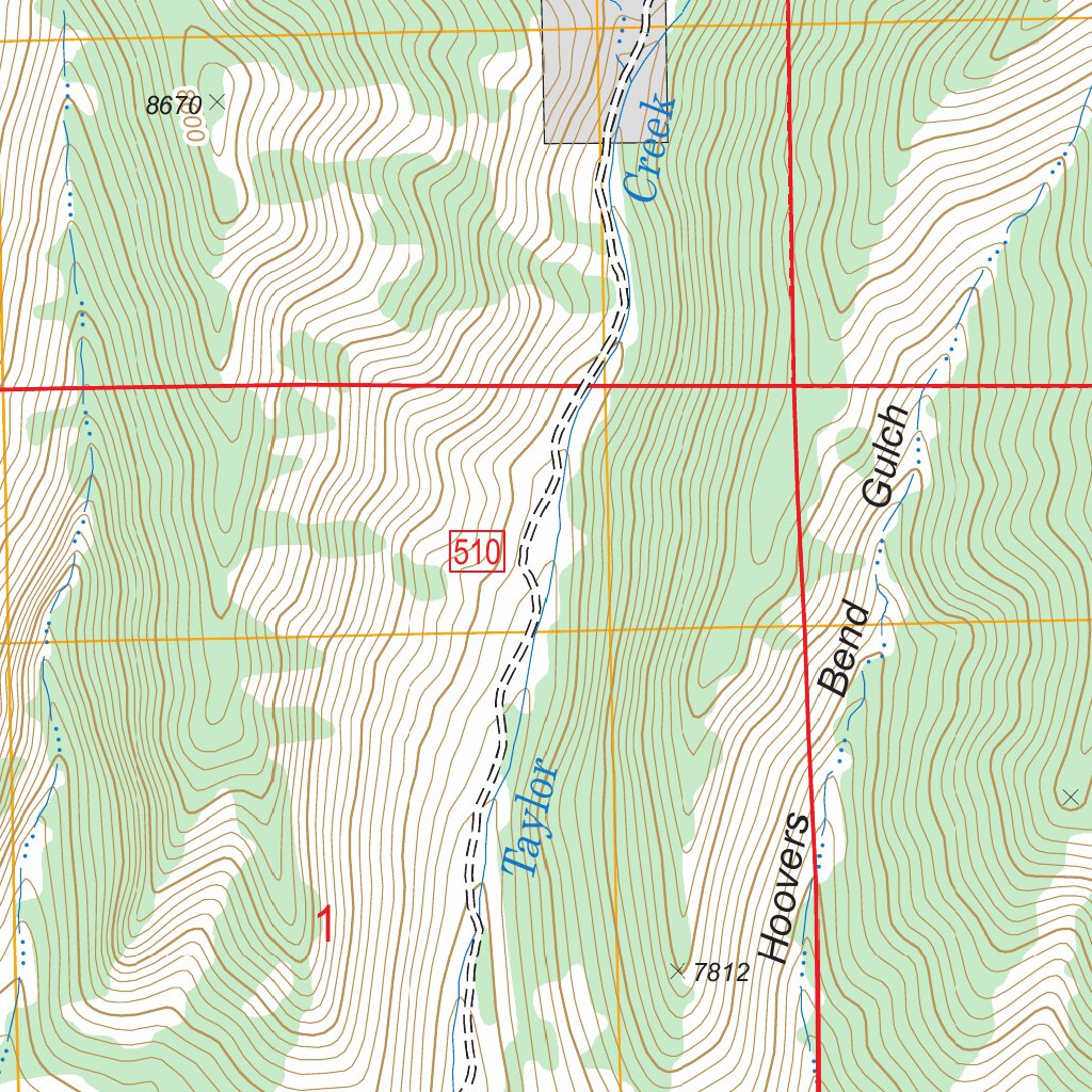 Toner Reservoir, CO FSTopo Legacy Map by US Forest Service - Topo ...