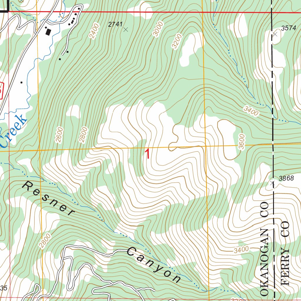 Toroda, WA FSTopo Legacy Map by US Forest Service - Topo | Avenza Maps