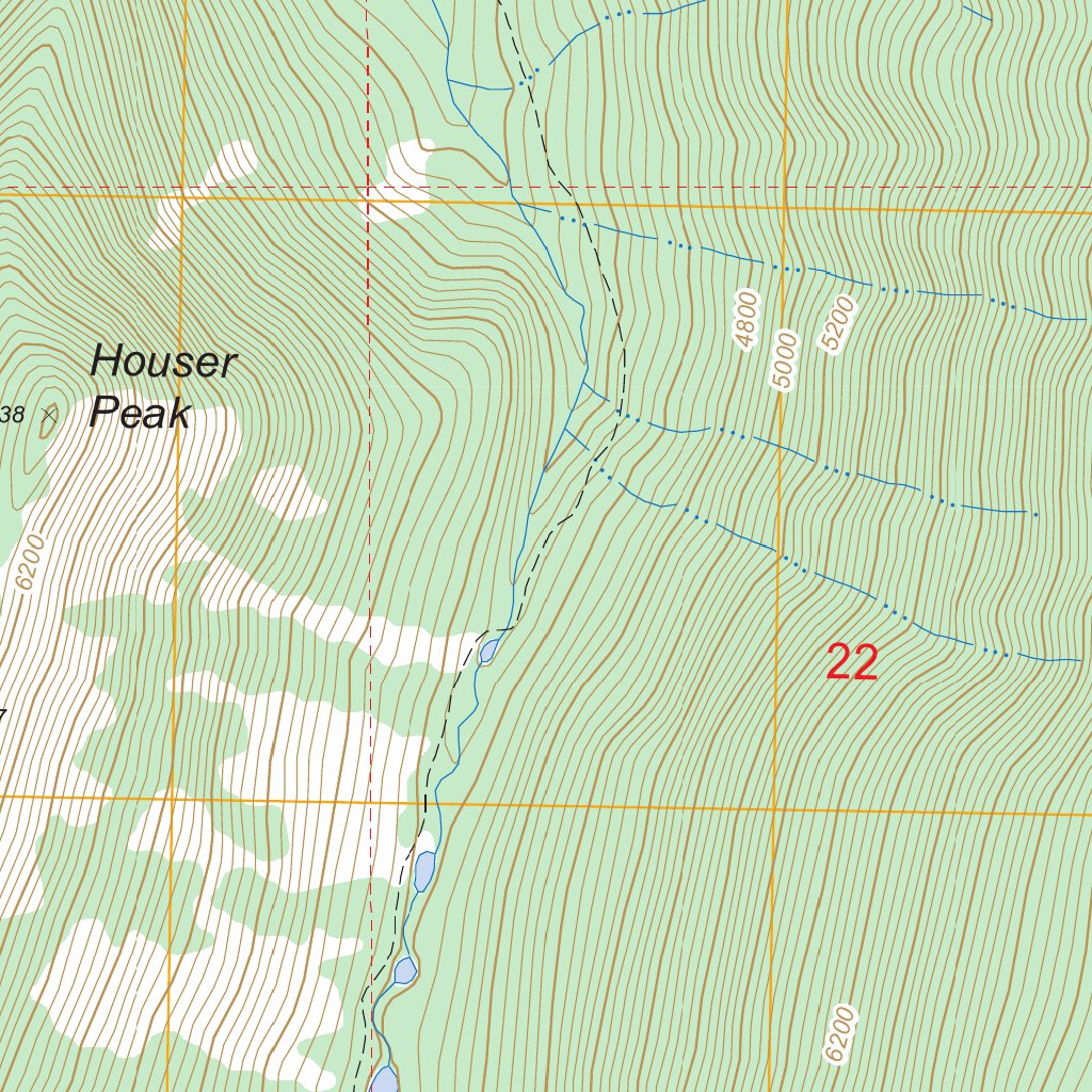 Treasure Mountain, MT FSTopo Legacy Map by US Forest Service - Topo ...