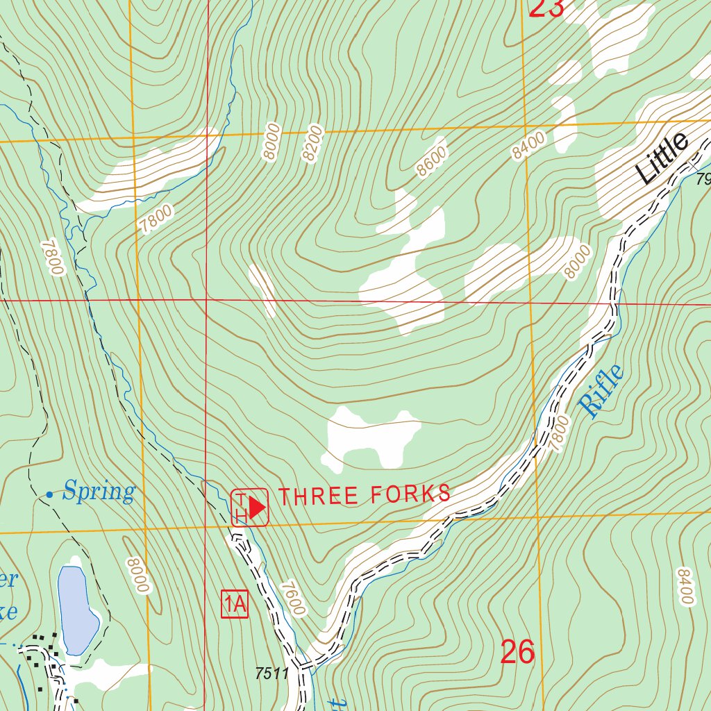 Triangle Park, CO FSTopo Legacy Map by US Forest Service - Topo ...