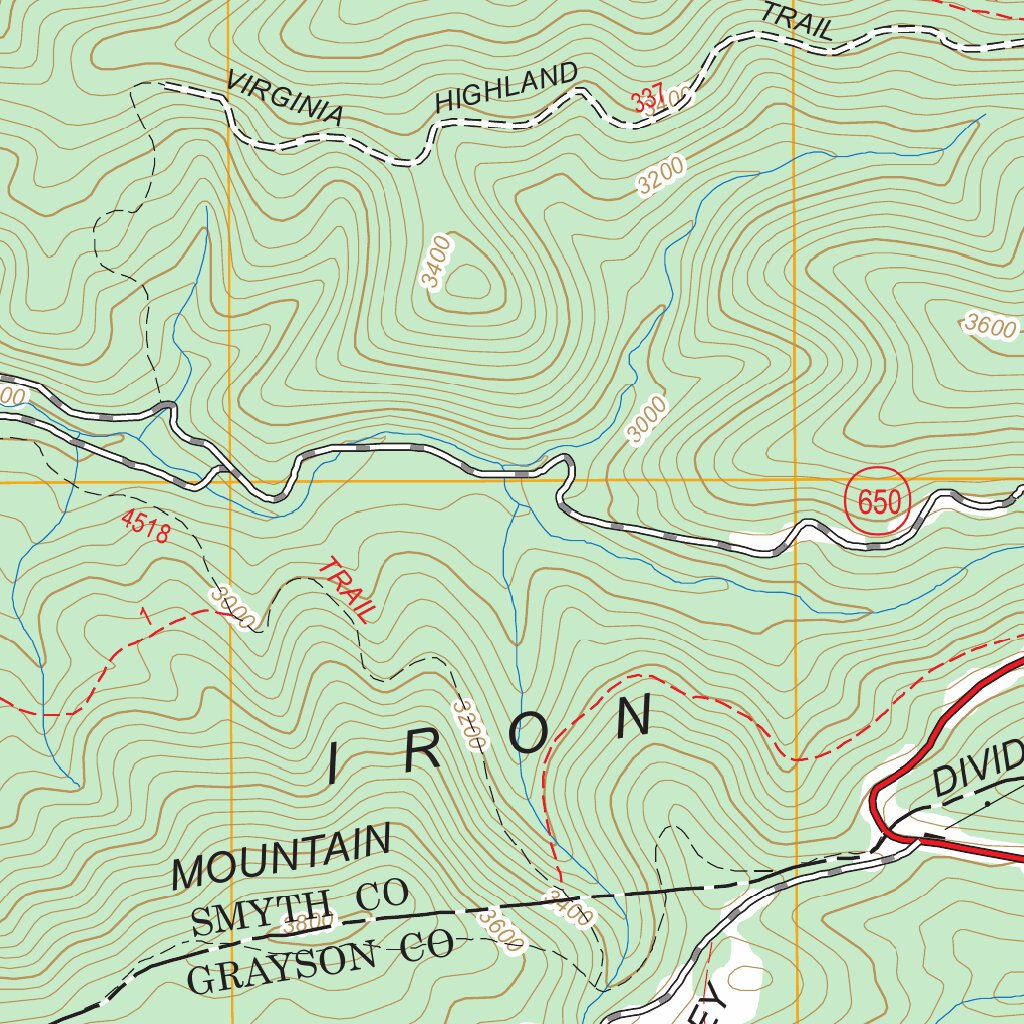 Trout Dale, VA FSTopo Legacy Map by US Forest Service - Topo | Avenza Maps