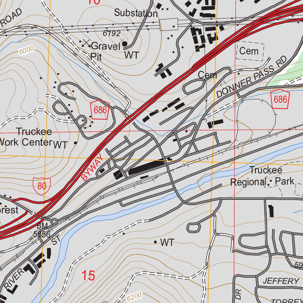 Truckee, CA FSTopo Legacy Map by US Forest Service - Topo | Avenza Maps