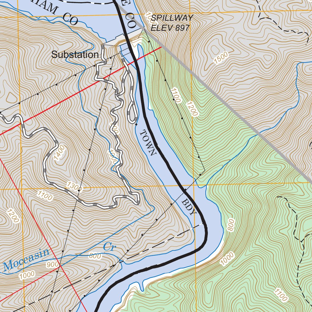 Tugaloo Lake, GA - SC FSTopo Legacy Map by US Forest Service - Topo ...