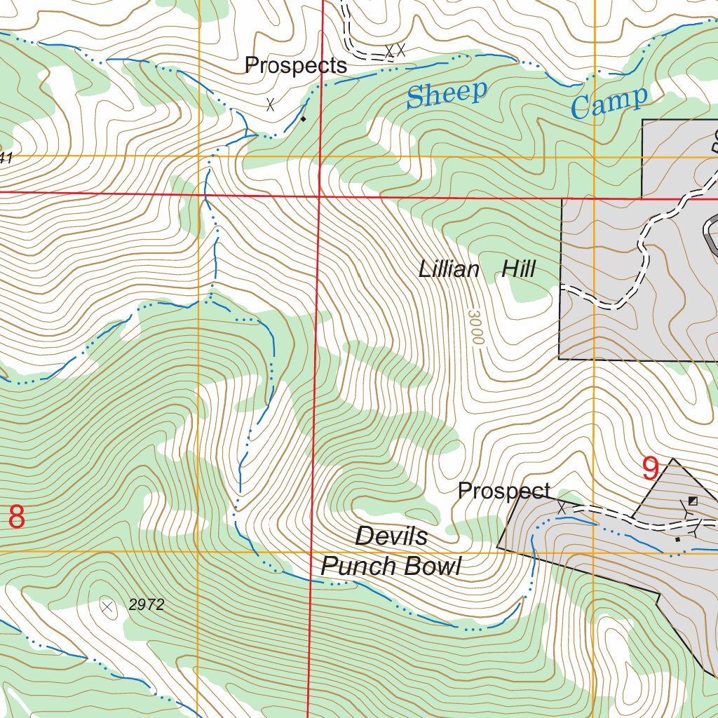 Tule Springs, CA FSTopo Legacy Map by US Forest Service - Topo | Avenza ...