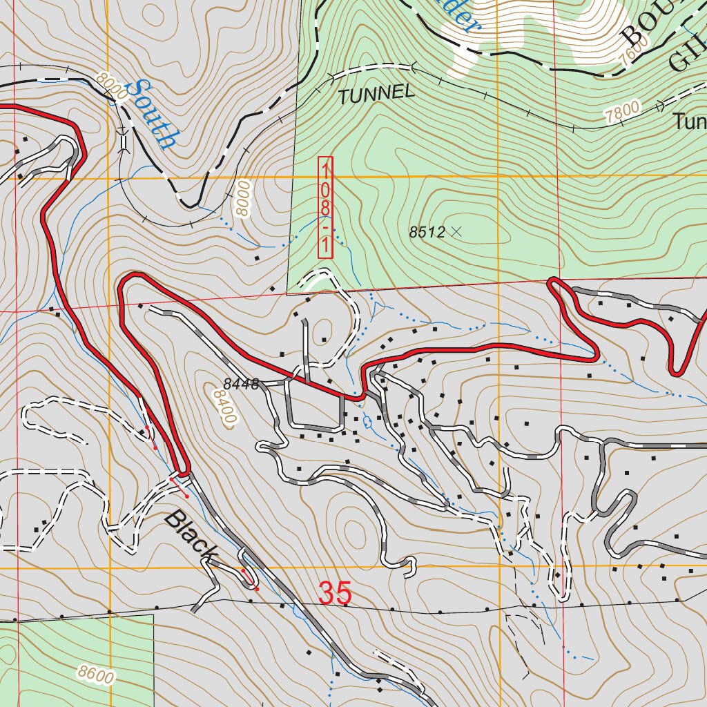 Tungsten, CO FSTopo Legacy Map by US Forest Service - Topo | Avenza Maps