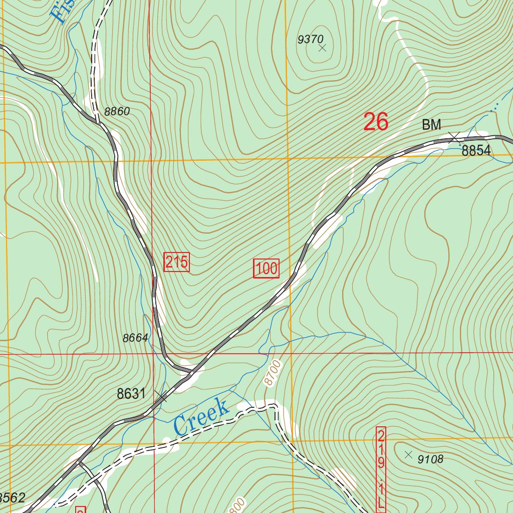 Turpin Reservoir, WY FSTopo Legacy Map by US Forest Service - Topo ...