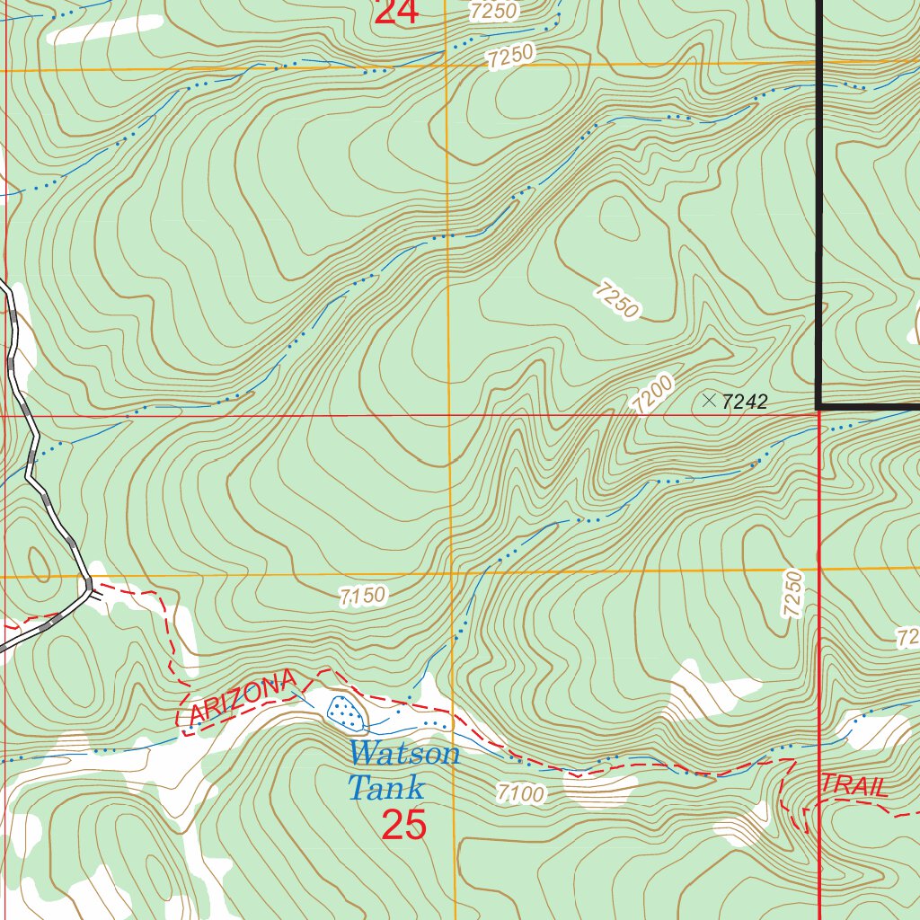 Tusayan East, AZ FSTopo Legacy Map by US Forest Service - Topo | Avenza ...