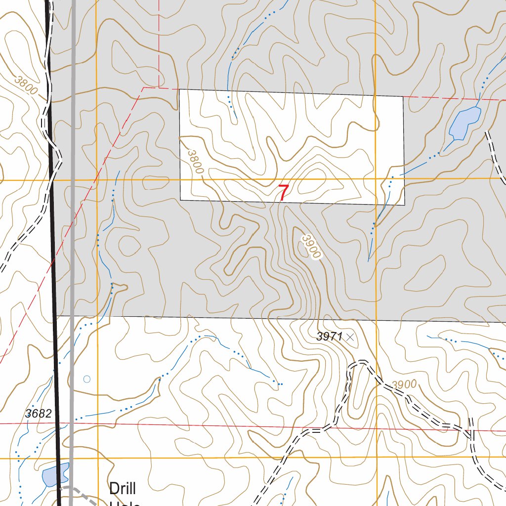 Tuttle Draw, WY FSTopo Legacy Map by US Forest Service - Topo | Avenza Maps