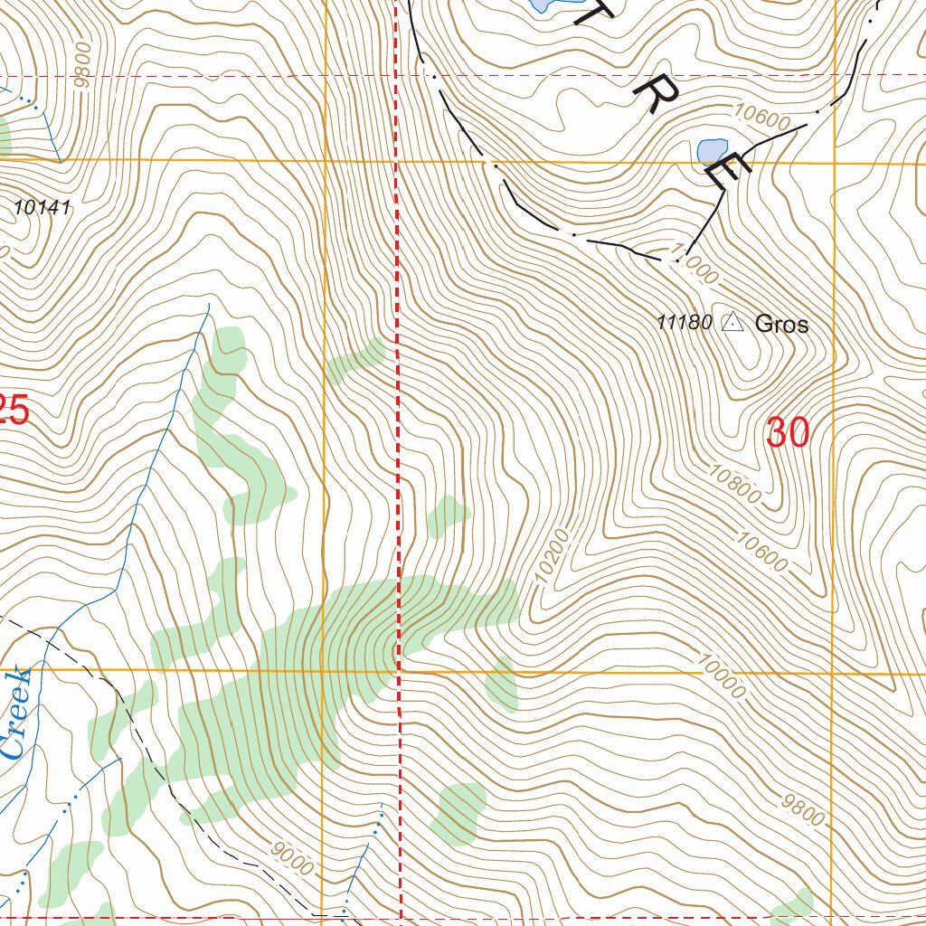 Turquoise Lake, WY FSTopo Legacy Map by US Forest Service - Topo ...