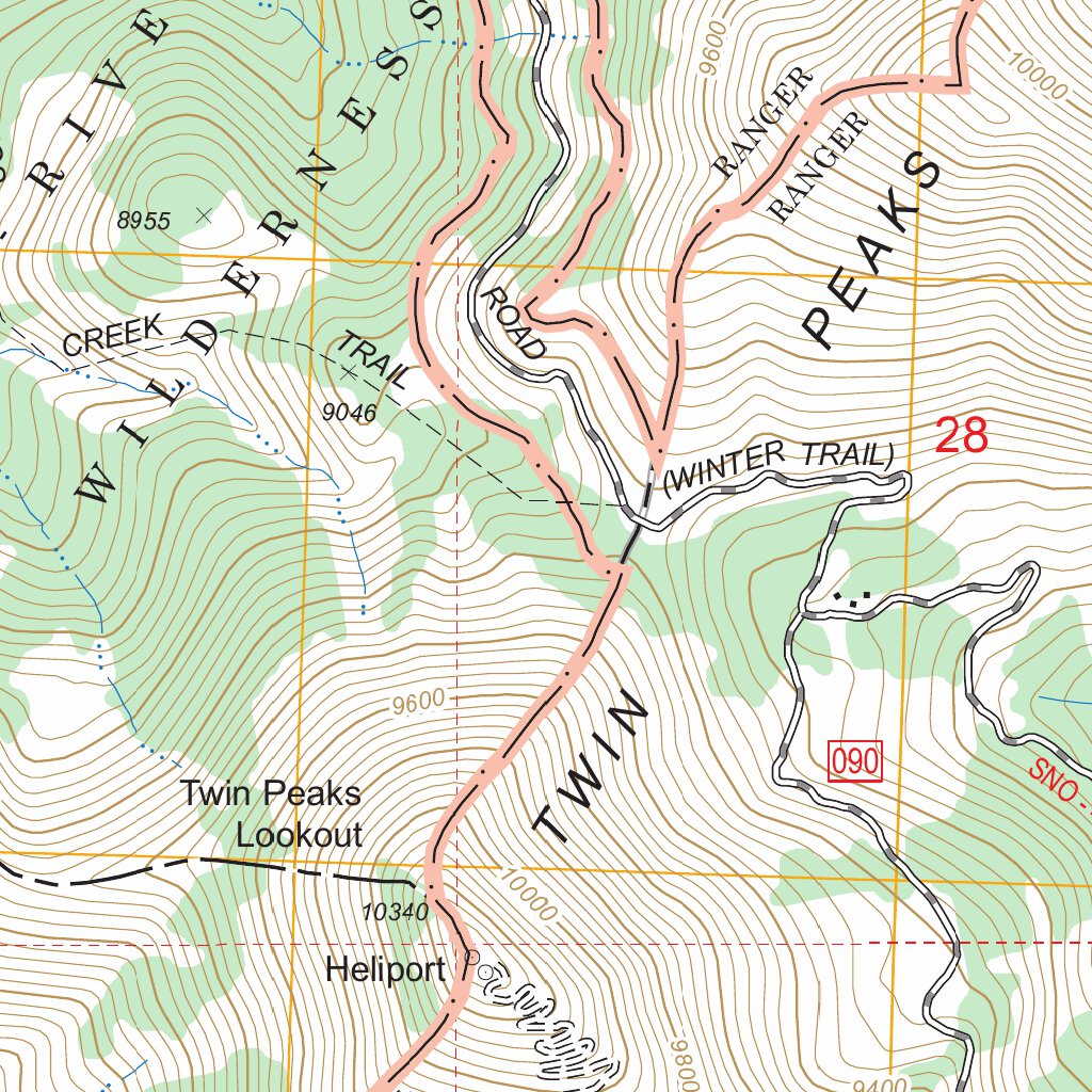 Twin Peaks, ID FSTopo Legacy Map by US Forest Service - Topo | Avenza Maps