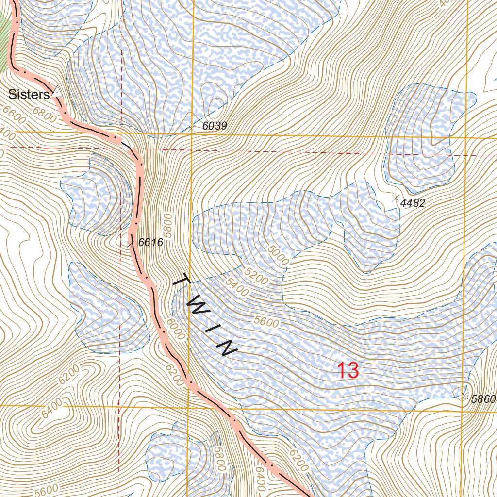 Twin Sisters Mountain, WA FSTopo Legacy Map by US Forest Service - Topo ...