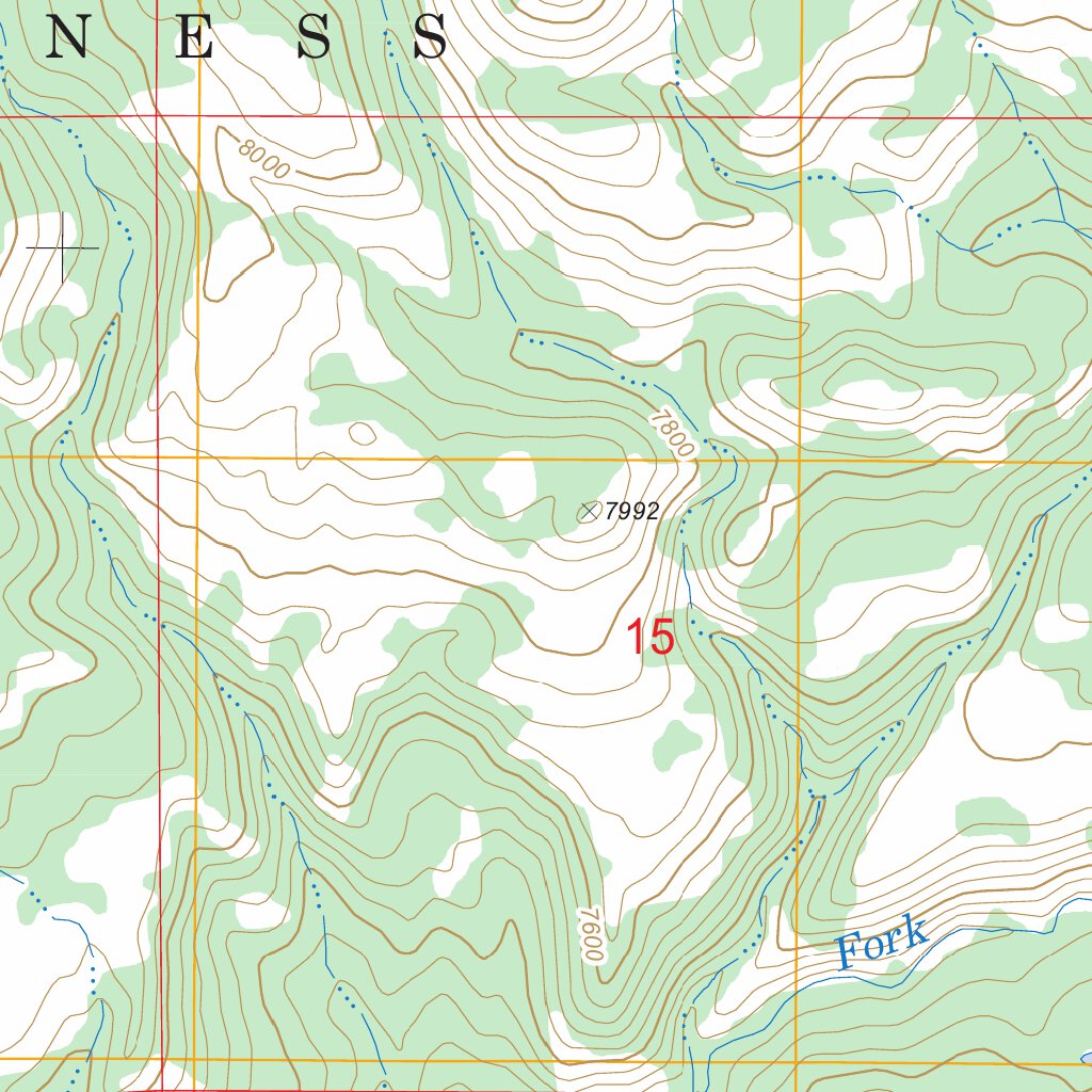 Two Ocean Lake, WY FSTopo Legacy Map by US Forest Service - Topo ...