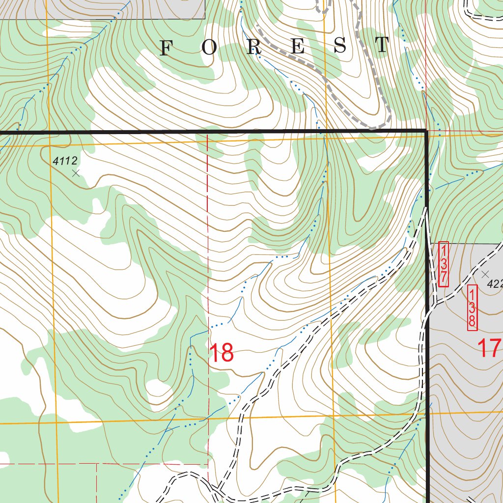 Ukiah, OR FSTopo Legacy Map by US Forest Service - Topo | Avenza Maps