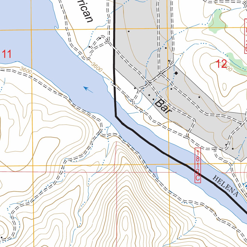 Upper Holter Lake, MT FSTopo Legacy Map by US Forest Service - Topo ...