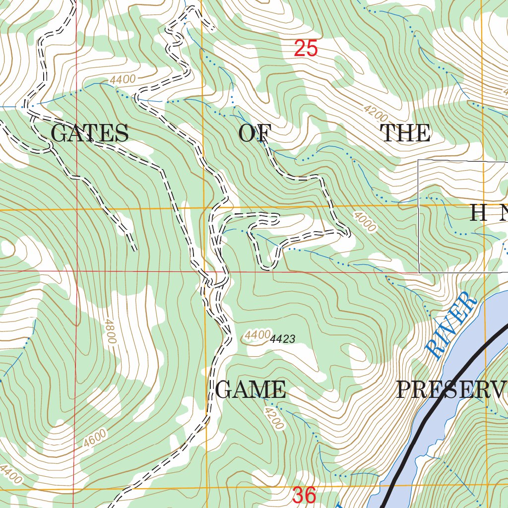 Upper Holter Lake, MT FSTopo Legacy Map by US Forest Service - Topo ...