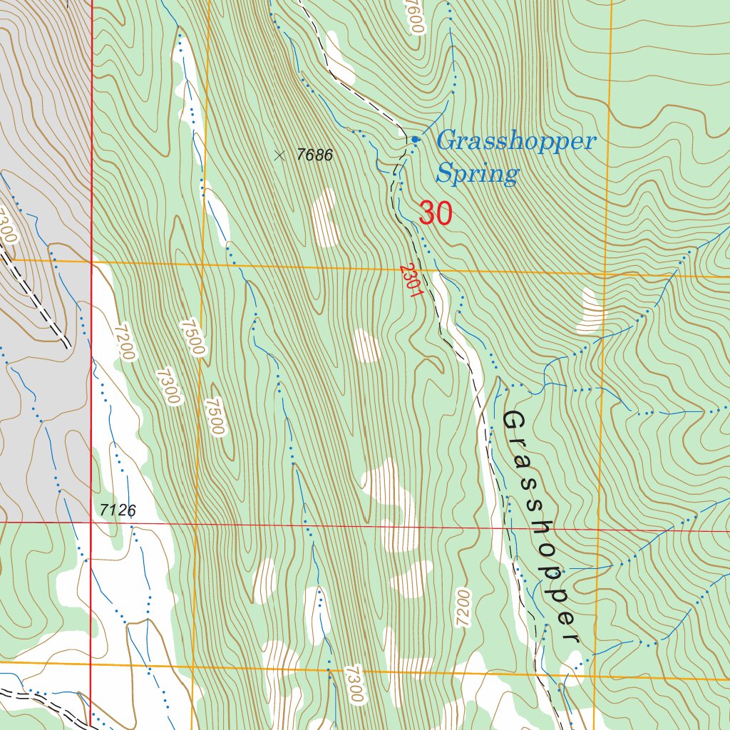 Upper Nutria, NM FSTopo Legacy Map by US Forest Service - Topo | Avenza ...