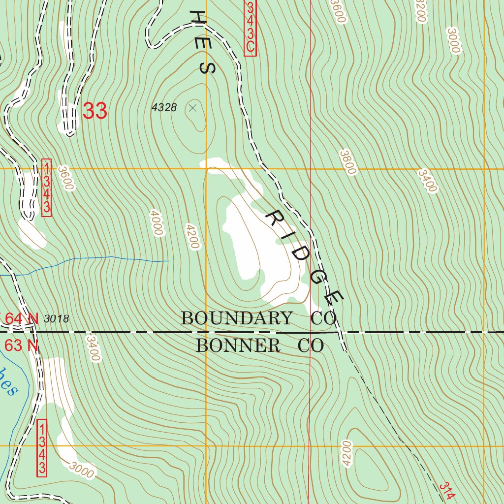 Upper Priest Lake, ID FSTopo Legacy Map by US Forest Service - Topo ...