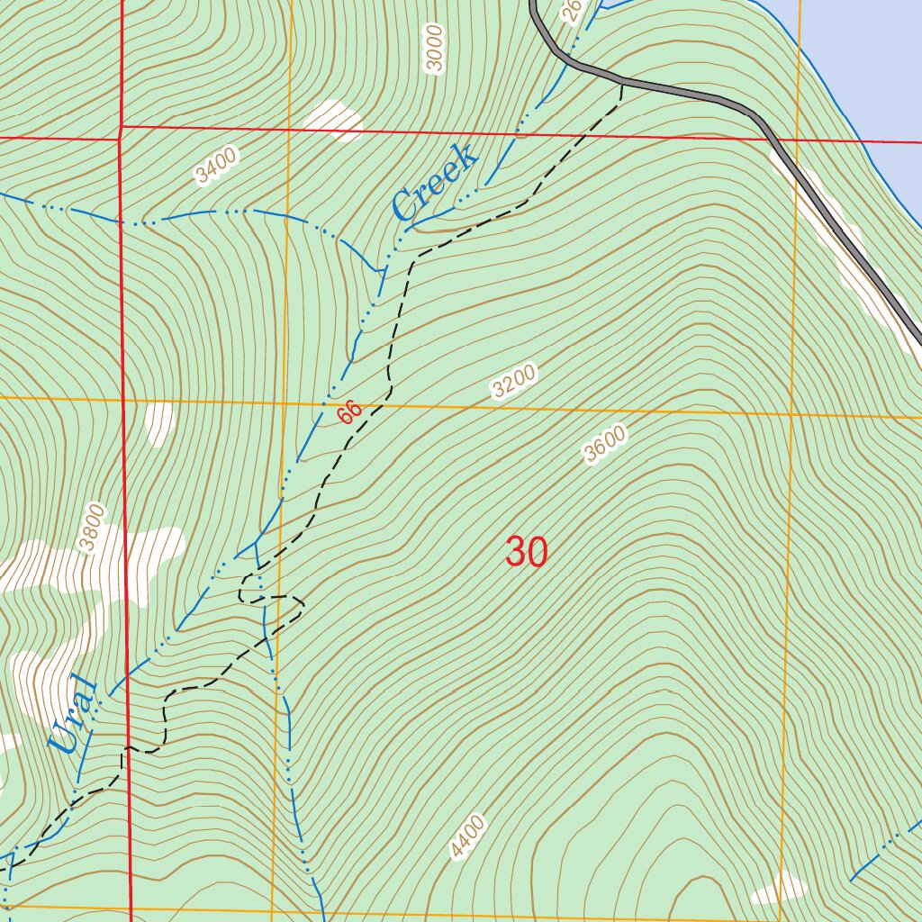 Ural Creek, MT FSTopo Legacy Map by US Forest Service - Topo | Avenza Maps