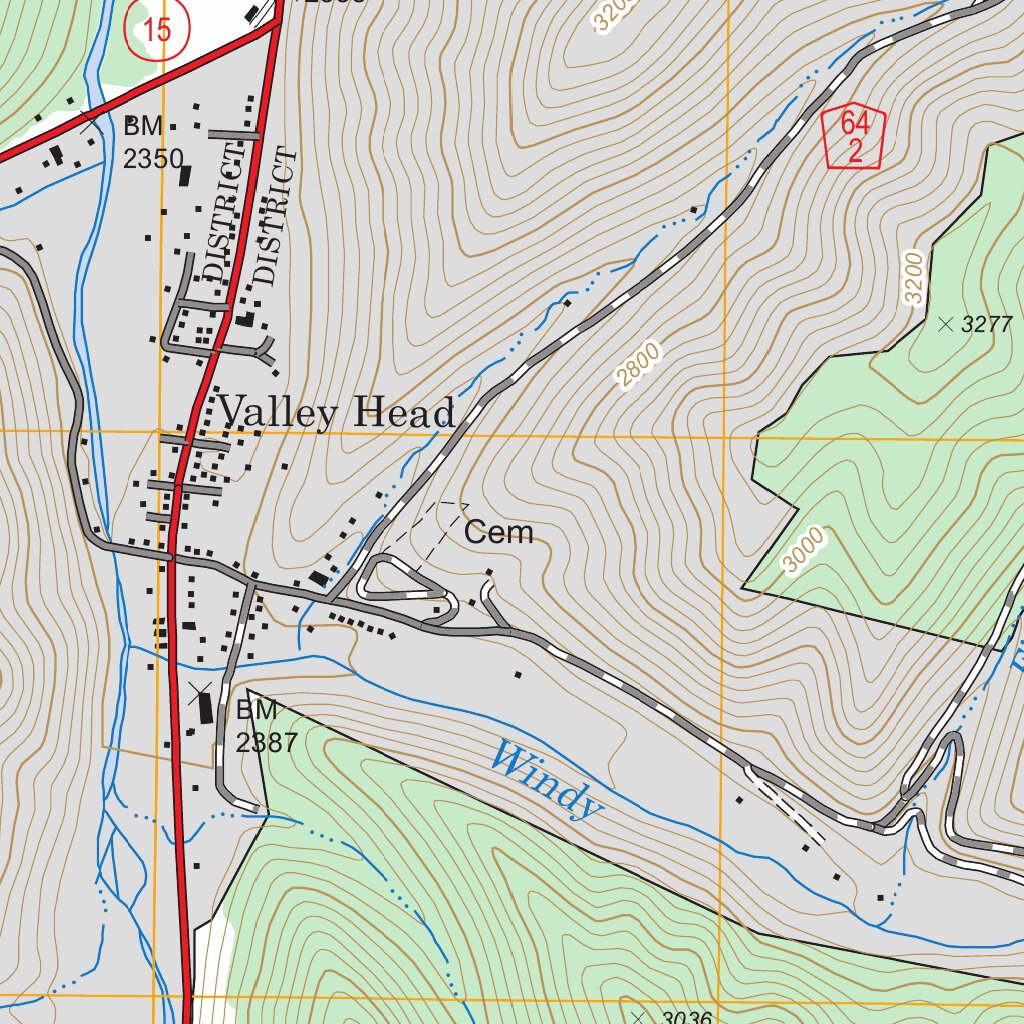 Valley Head, WV FSTopo Legacy Map by US Forest Service - Topo | Avenza Maps