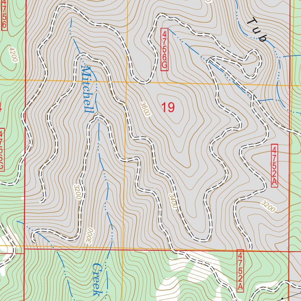 Vermiculite Mountain, MT FSTopo Legacy Map by US Forest Service - Topo ...