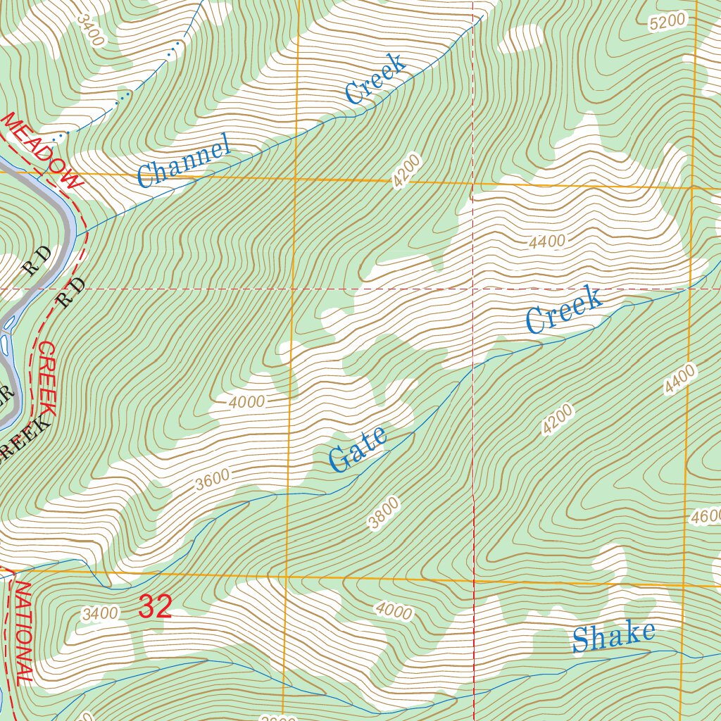 Vermilion Peak, ID FSTopo Legacy Map by US Forest Service - Topo ...