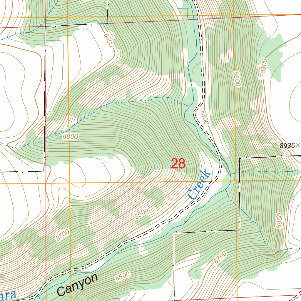Vicente Canyon, CO FSTopo Legacy Map by US Forest Service - Topo ...
