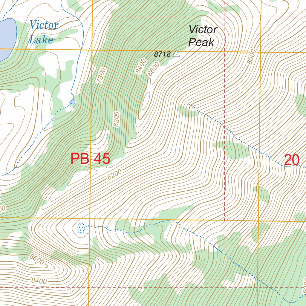 Victor Peak, ID FSTopo Legacy Map by US Forest Service - Topo | Avenza Maps