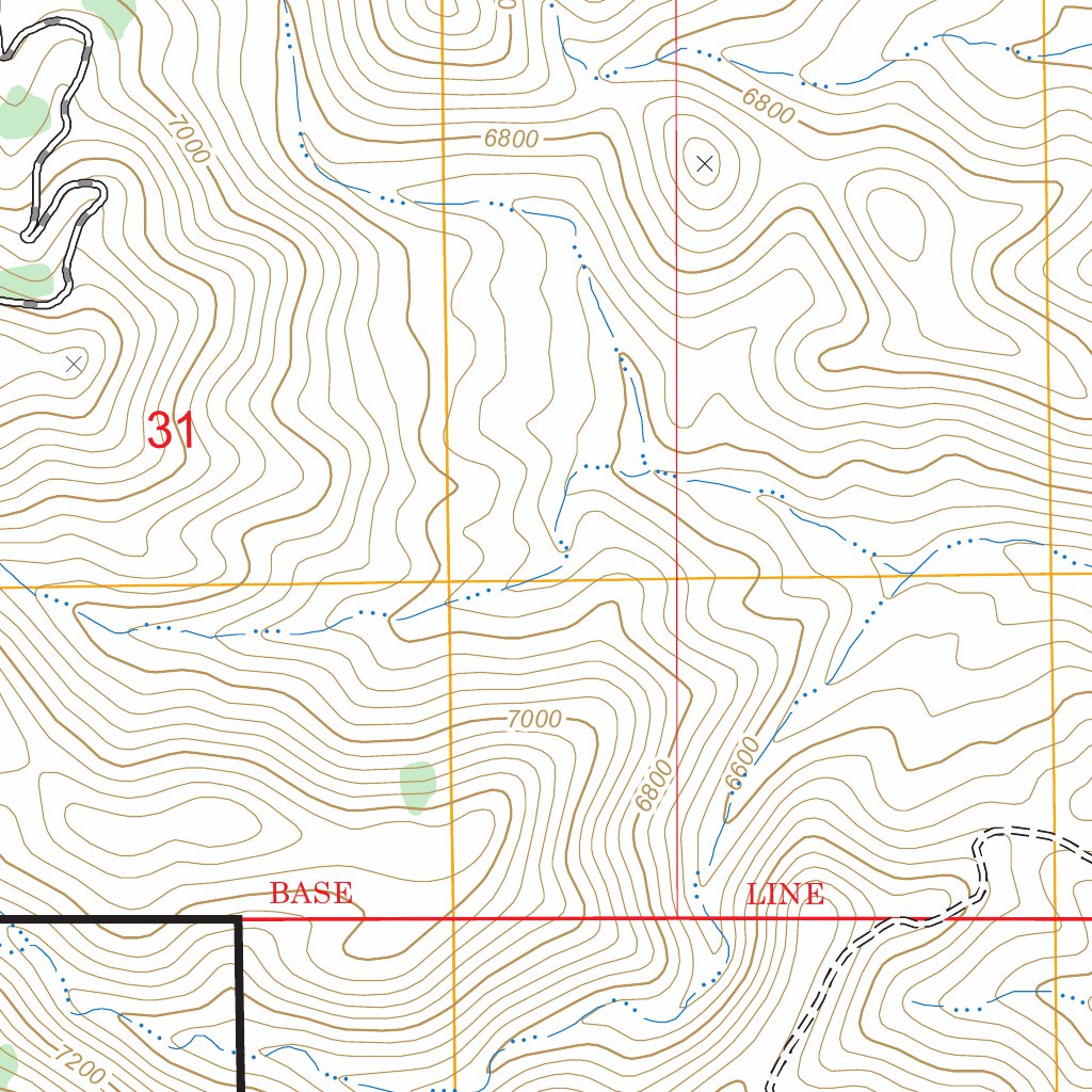 Volcanic Hills West, NV FSTopo Legacy Map by US Forest Service - Topo ...