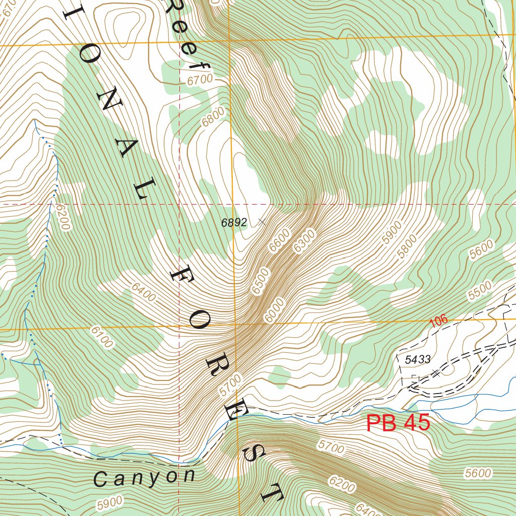 Volcano Reef, MT FSTopo Legacy Map by US Forest Service - Topo | Avenza ...