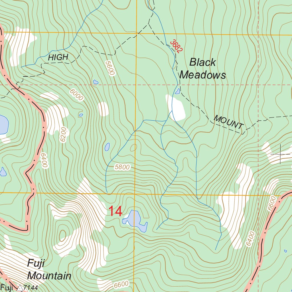 Waldo Lake, OR FSTopo Legacy Map by US Forest Service - Topo | Avenza Maps