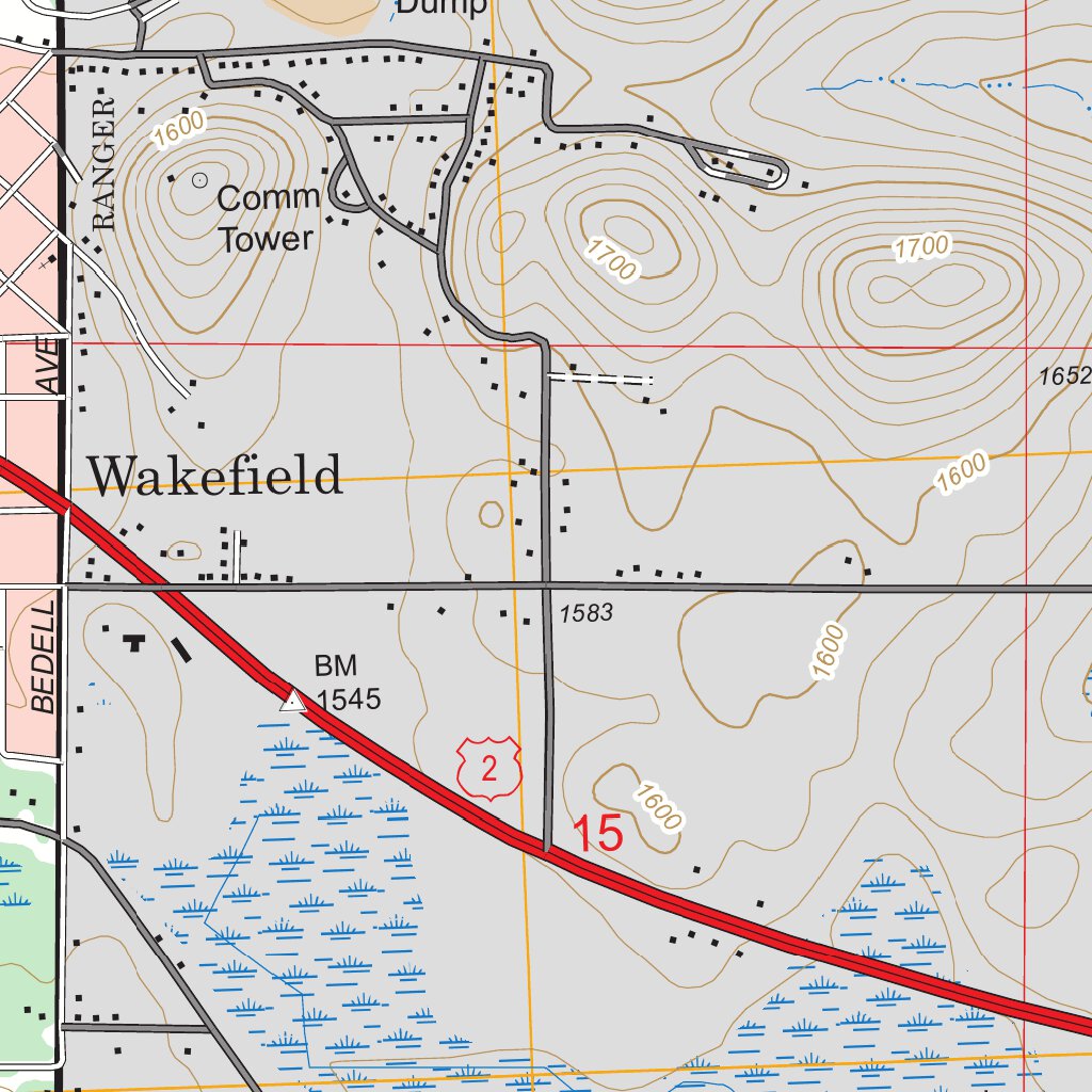 Wakefield, MI FSTopo Legacy Map by US Forest Service - Topo | Avenza Maps
