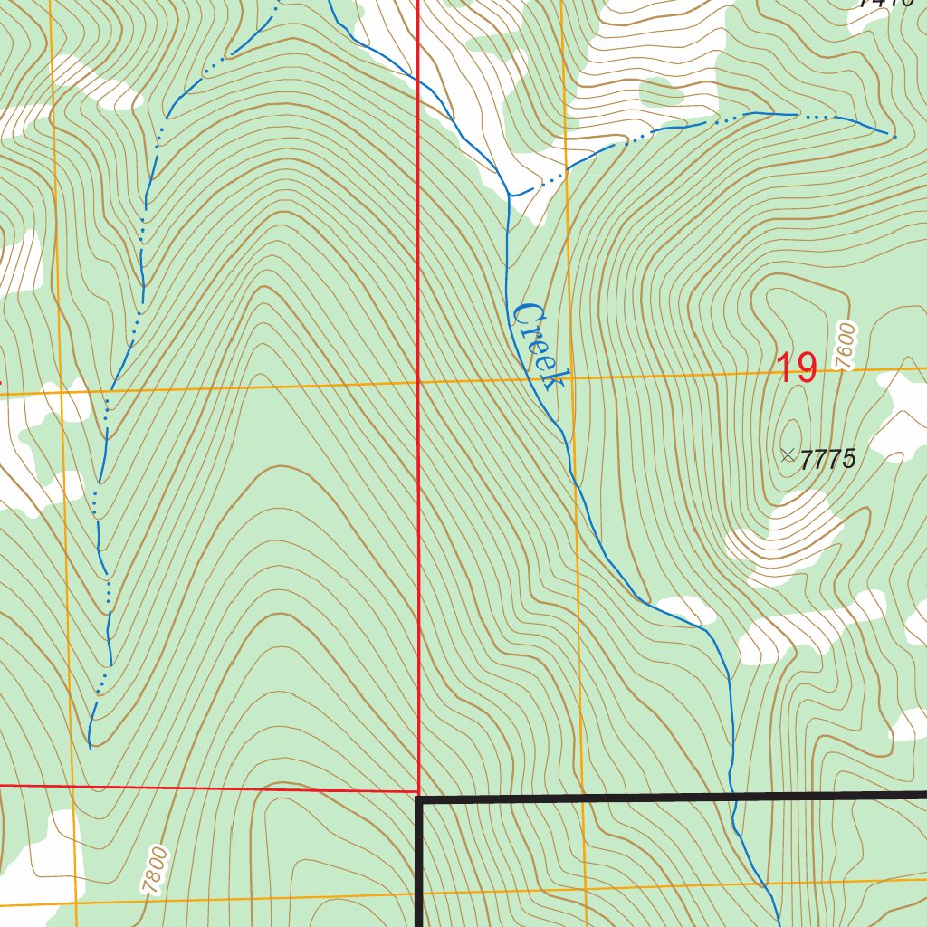 Walker Mountain, WY FSTopo Legacy Map by US Forest Service - Topo ...