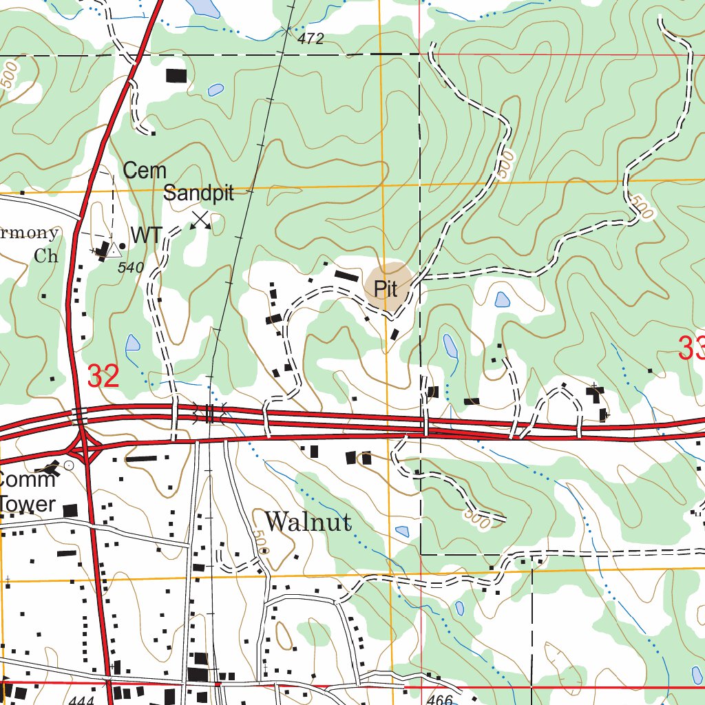 Walnut, MS - TN FSTopo Legacy Map by US Forest Service - Topo | Avenza Maps