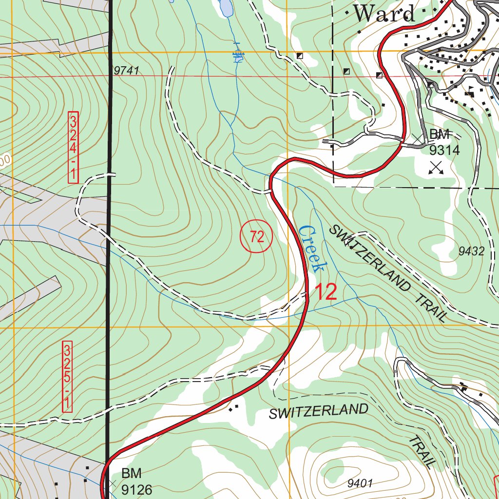 Ward, CO FSTopo Legacy Map by US Forest Service - Topo | Avenza Maps