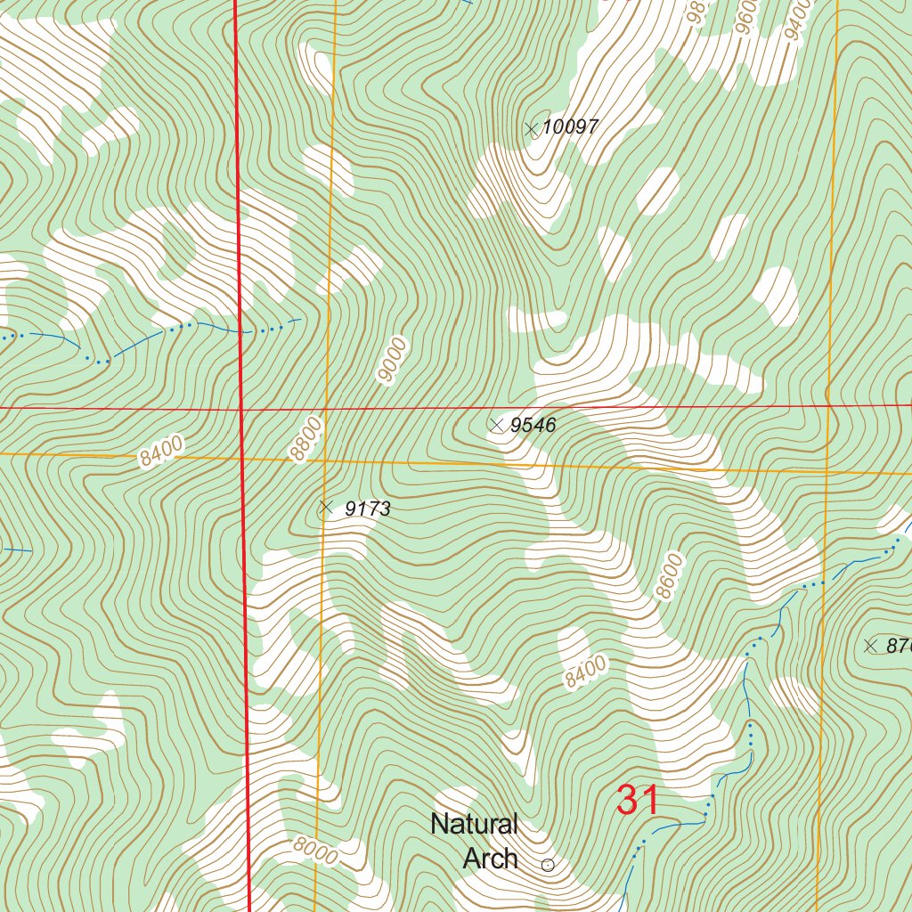 Ward Mountain, NV FSTopo Legacy Map by US Forest Service - Topo ...