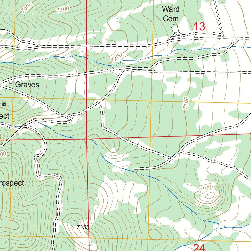 Ward Charcoal Ovens, NV FSTopo Legacy Map by US Forest Service - Topo ...