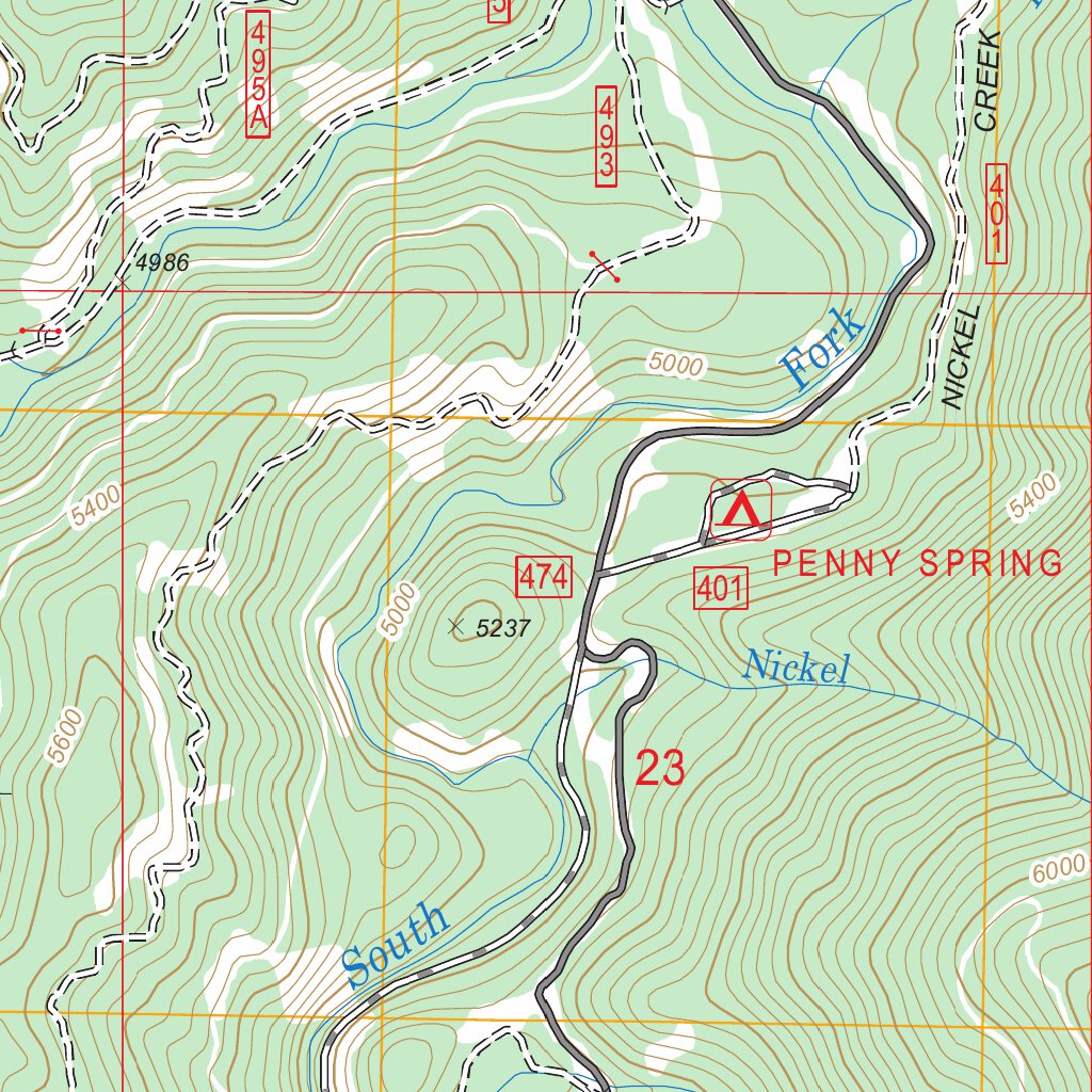 Warm Lake, ID FSTopo Legacy Map by US Forest Service - Topo | Avenza Maps