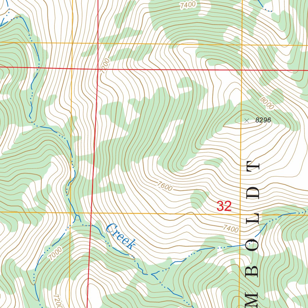 Water Pipe Canyon, NV FSTopo Legacy Map by US Forest Service - Topo ...