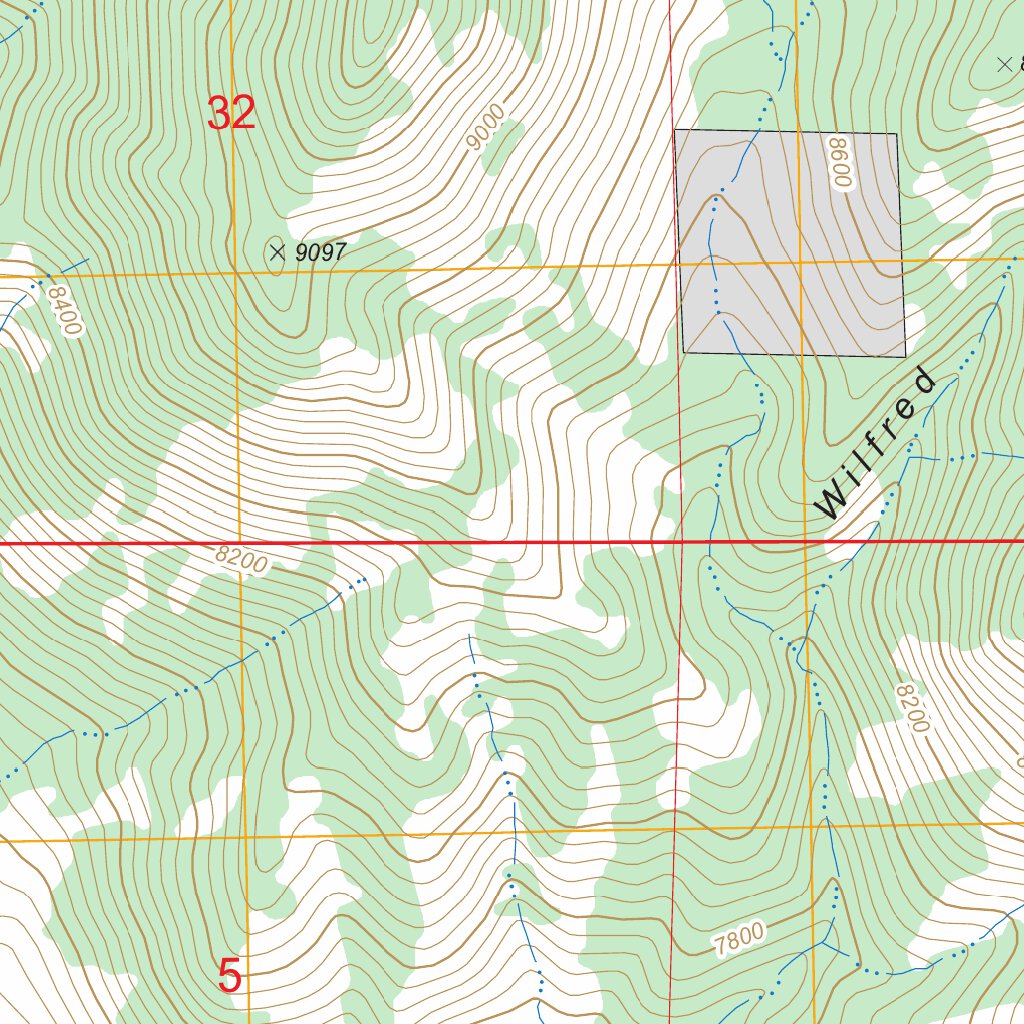 Watterson Canyon, CA FSTopo Legacy Map by US Forest Service - Topo ...