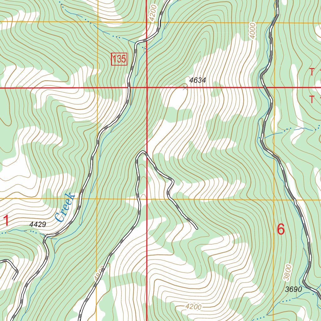 Weasel Gulch, ID FSTopo Legacy Map by US Forest Service - Topo | Avenza ...