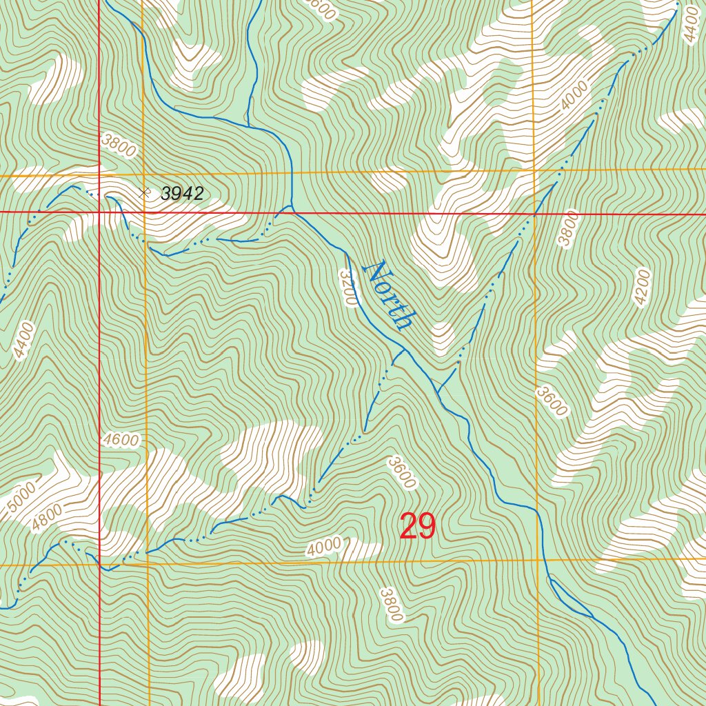 Wenaha Forks, OR - WA FSTopo Legacy Map by US Forest Service - Topo ...