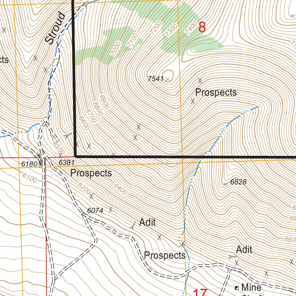 West of Leadore, ID FSTopo Legacy Map by US Forest Service - Topo ...