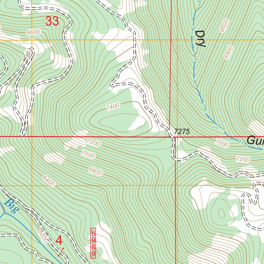 Wheeler Mountain, MT FSTopo Legacy Map by US Forest Service - Topo ...