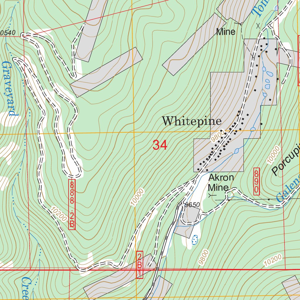 Whitepine, CO FSTopo Legacy Map by US Forest Service - Topo | Avenza Maps