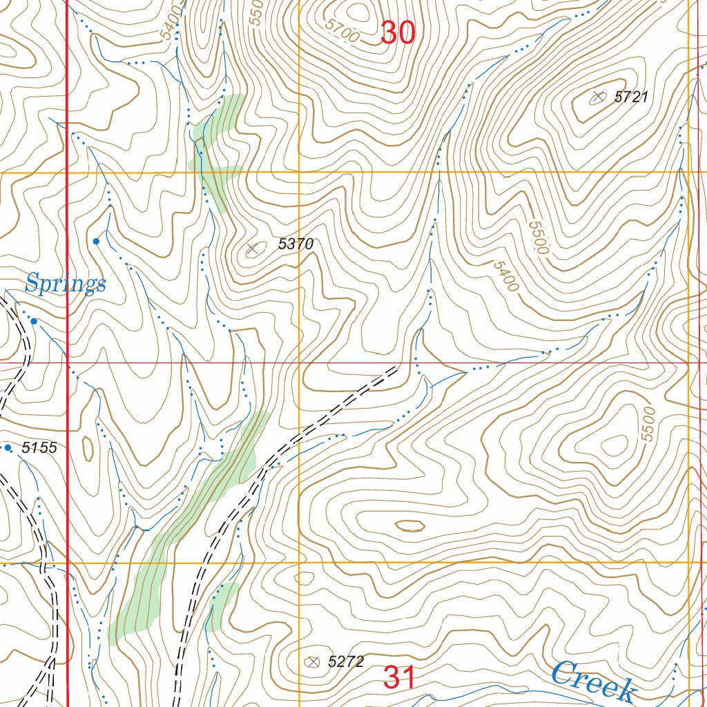 Whitetail Reservoir, MT FSTopo Legacy Map by US Forest Service - Topo ...