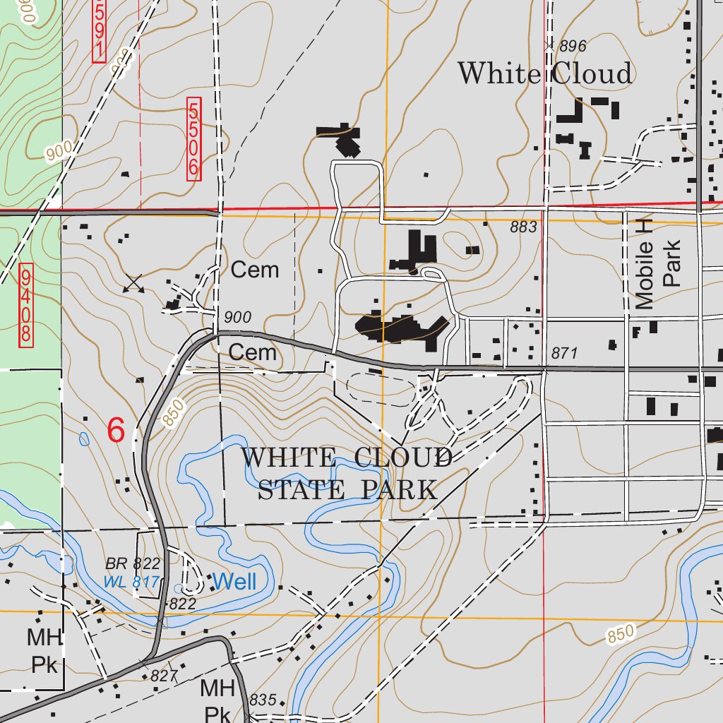 White Cloud, MI FSTopo Legacy Map by US Forest Service - Topo | Avenza Maps