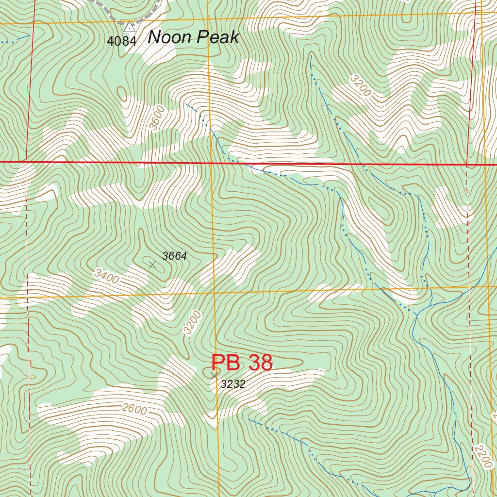 White Ledge Peak, CA FSTopo Legacy Map by US Forest Service - Topo ...